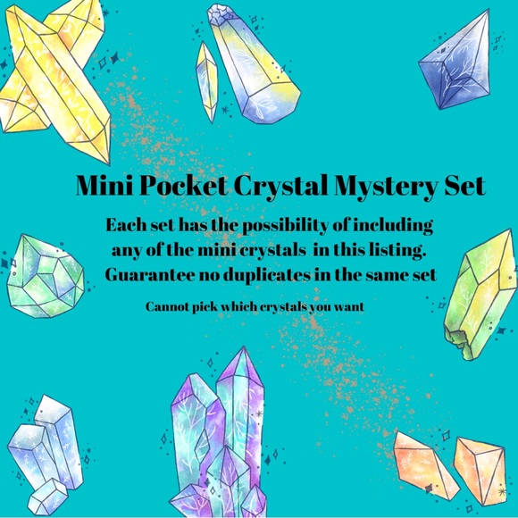 Accents | 4 Piece Mini Pocket Crystal Mystery Set | Poshmark